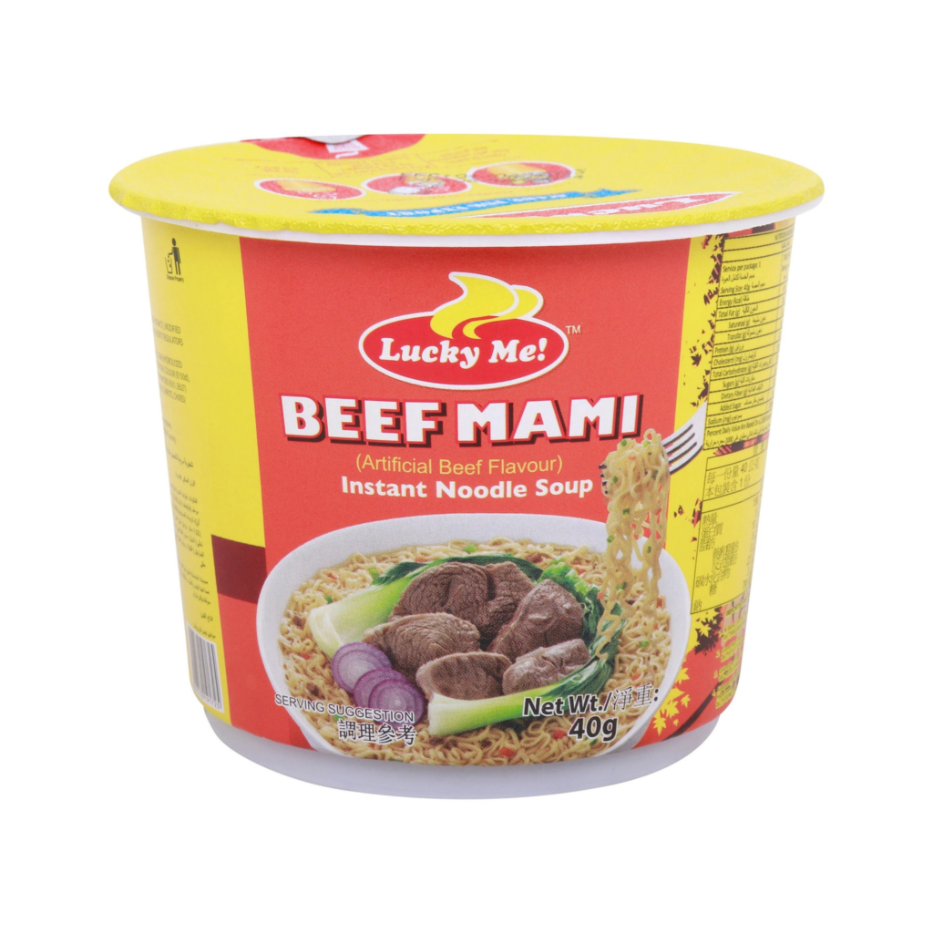 LUCKY ME Beef Mami Instant Noodle Soup, 40g - japanesenkoreanmart