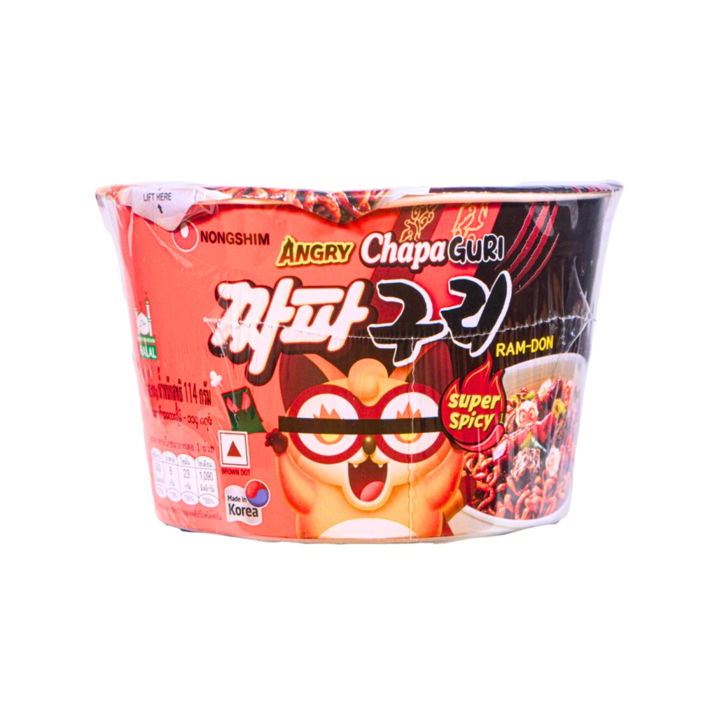 Nongshim Angry Chapaguri Super Spicy Big Bowl Noodles, 114g ...