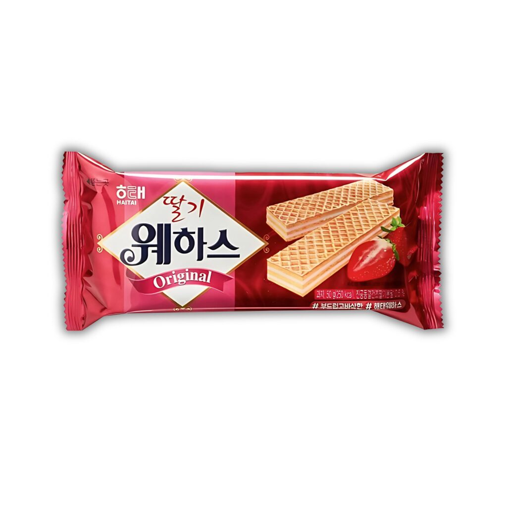 Haitai Strawberry Wafer 50g - japanesenkoreanmart