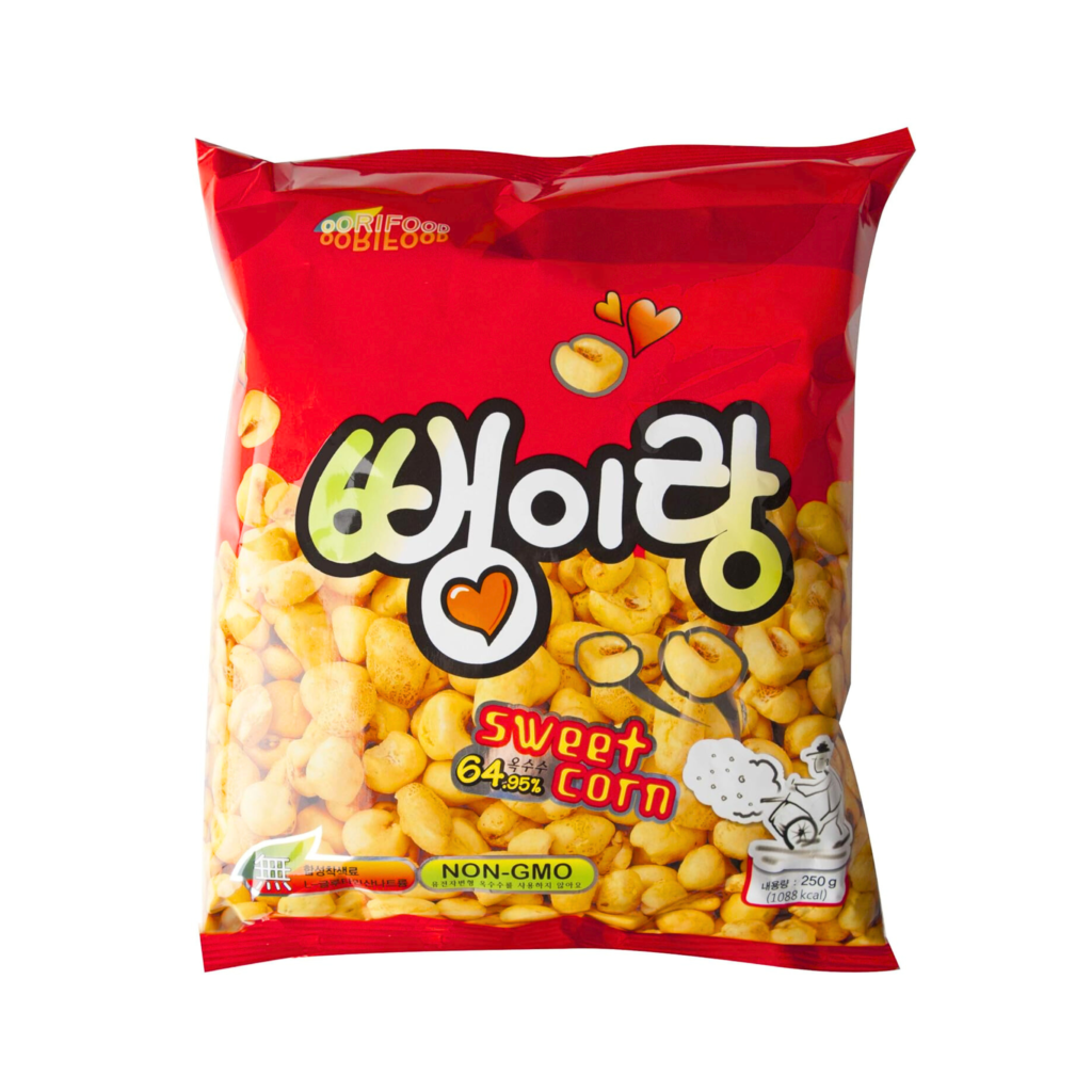 Woori Food Korean Premium Popcorn Snacks - Sweet Butter 250g ...