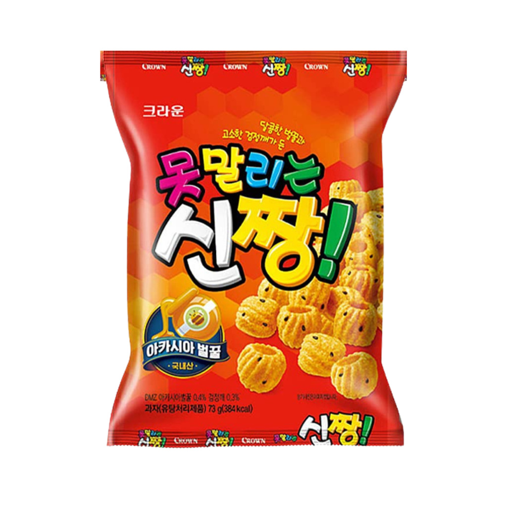 CROWN Shinzzang Honey Sesame Snack – 120g - japanesenkoreanmart