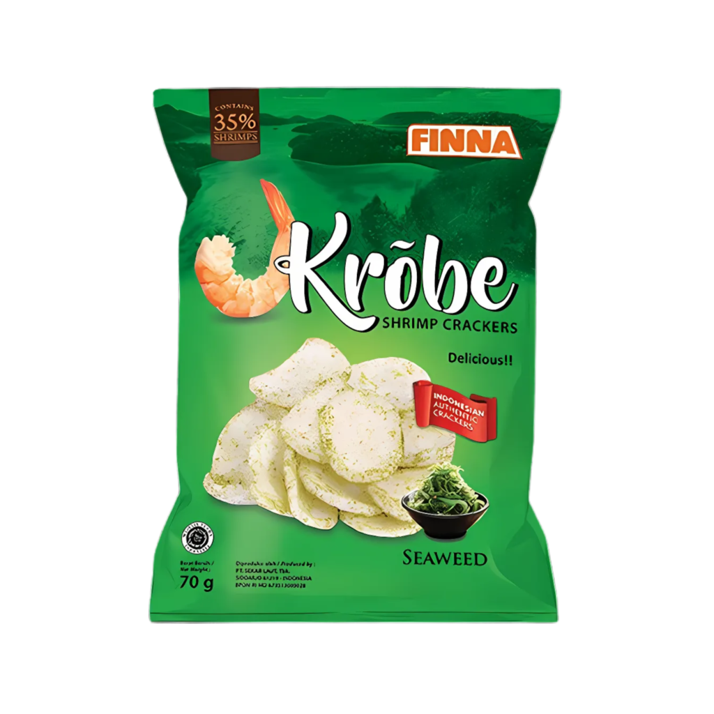 Finna Krobe Seaweed Flavor Shrimp Crackers 70g - japanesenkoreanmart